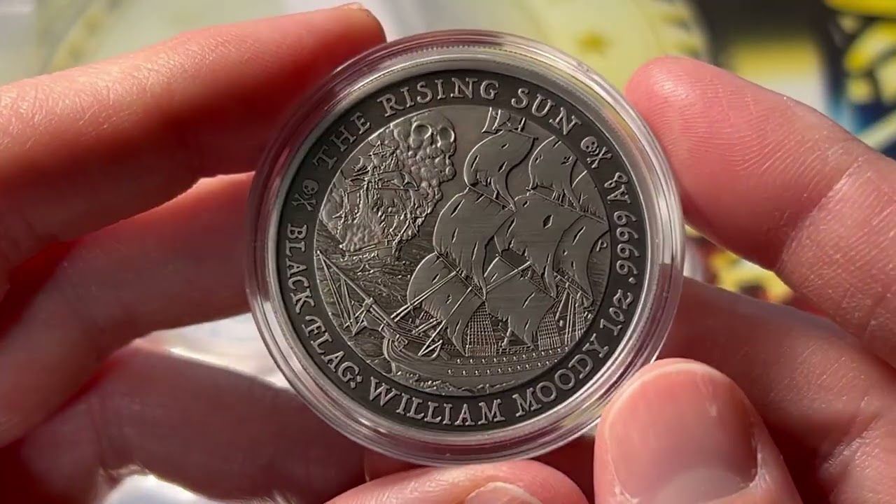 Only 1500 made of the Black Flag antique silver coins! - YouTube