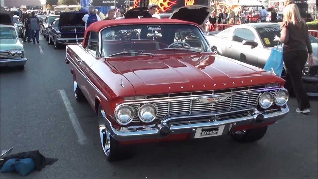 Chevy Impala lowriders and hot rods SEMA Las Vegas - YouTube