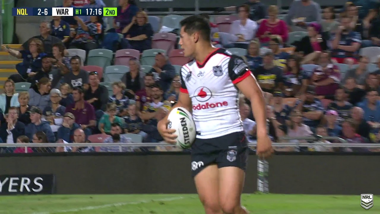 2018 Best Tries - Roger-Tuivasa-Sheck slices through the Cowboys - YouTube