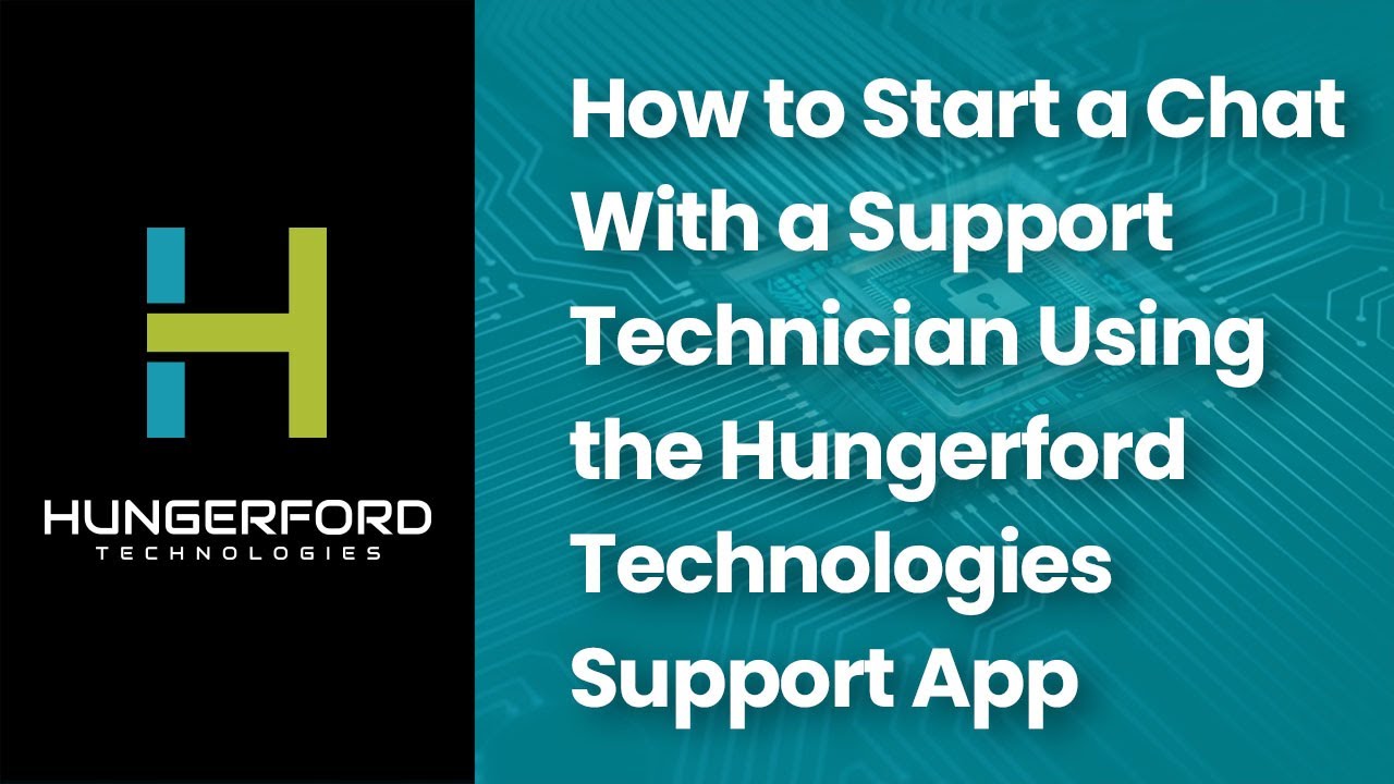 How to Start a Chat With a Support Technician Using the Hungerford ...