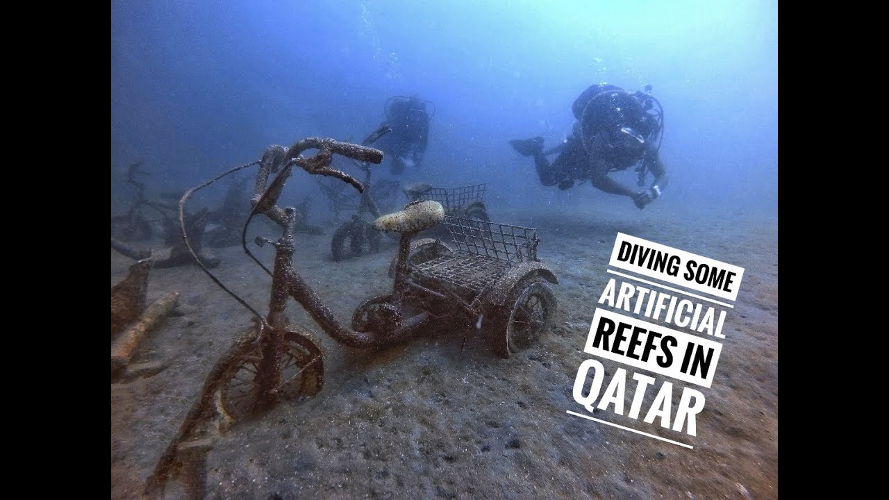 Diving Some Artificial Reefs in Qatar - YouTube