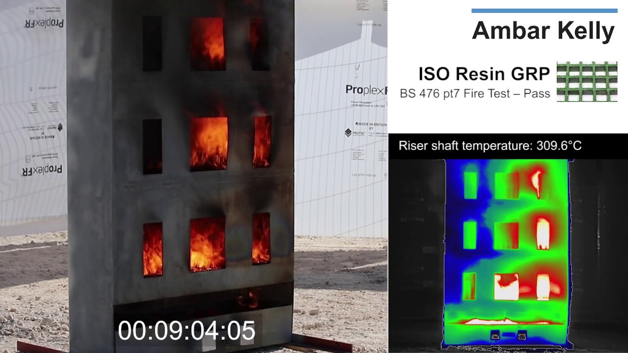 Fire test on ISO resin based GRP - Ambar Kelly - YouTube