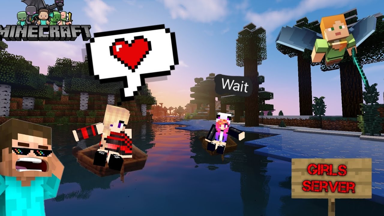 I Joined Girls Only Server In ll Minecraft - YouTube