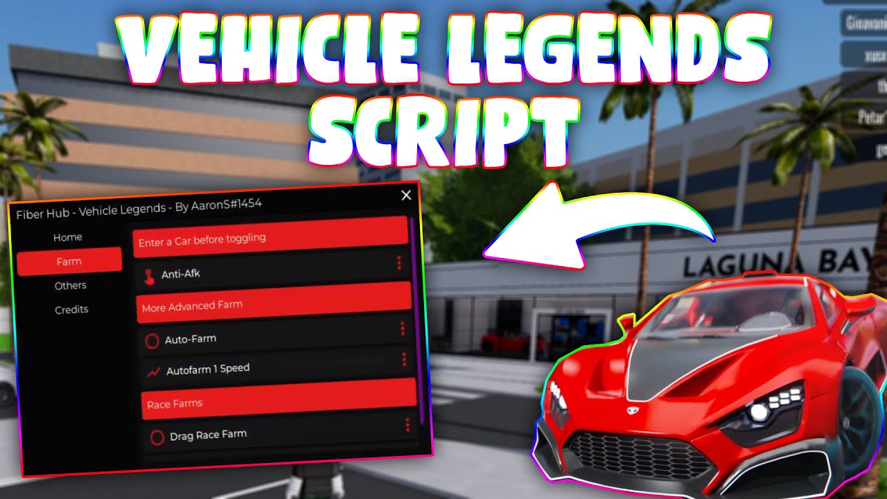 *NEW* Vehicle Legends Script (PASTEBIN 2024) (MONEY FARM, AUTOFARM ...