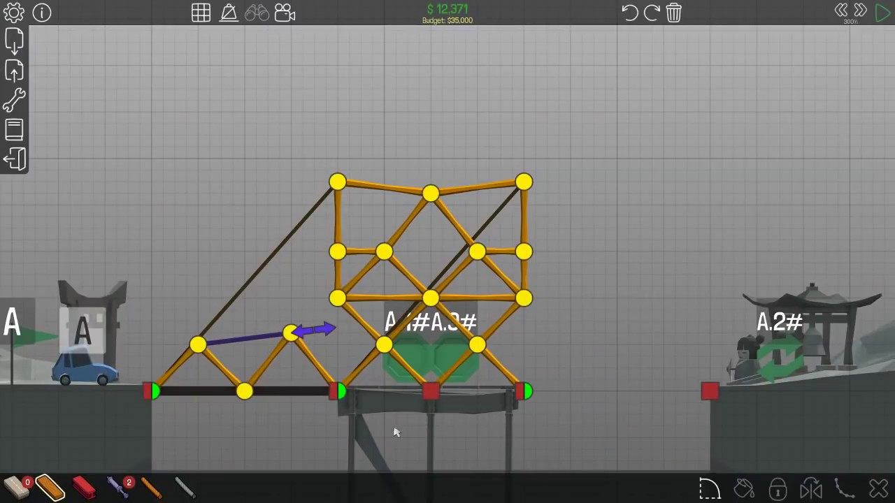 Poly Bridge 6-12 Transference | Elegant Solution | 12k budget - YouTube