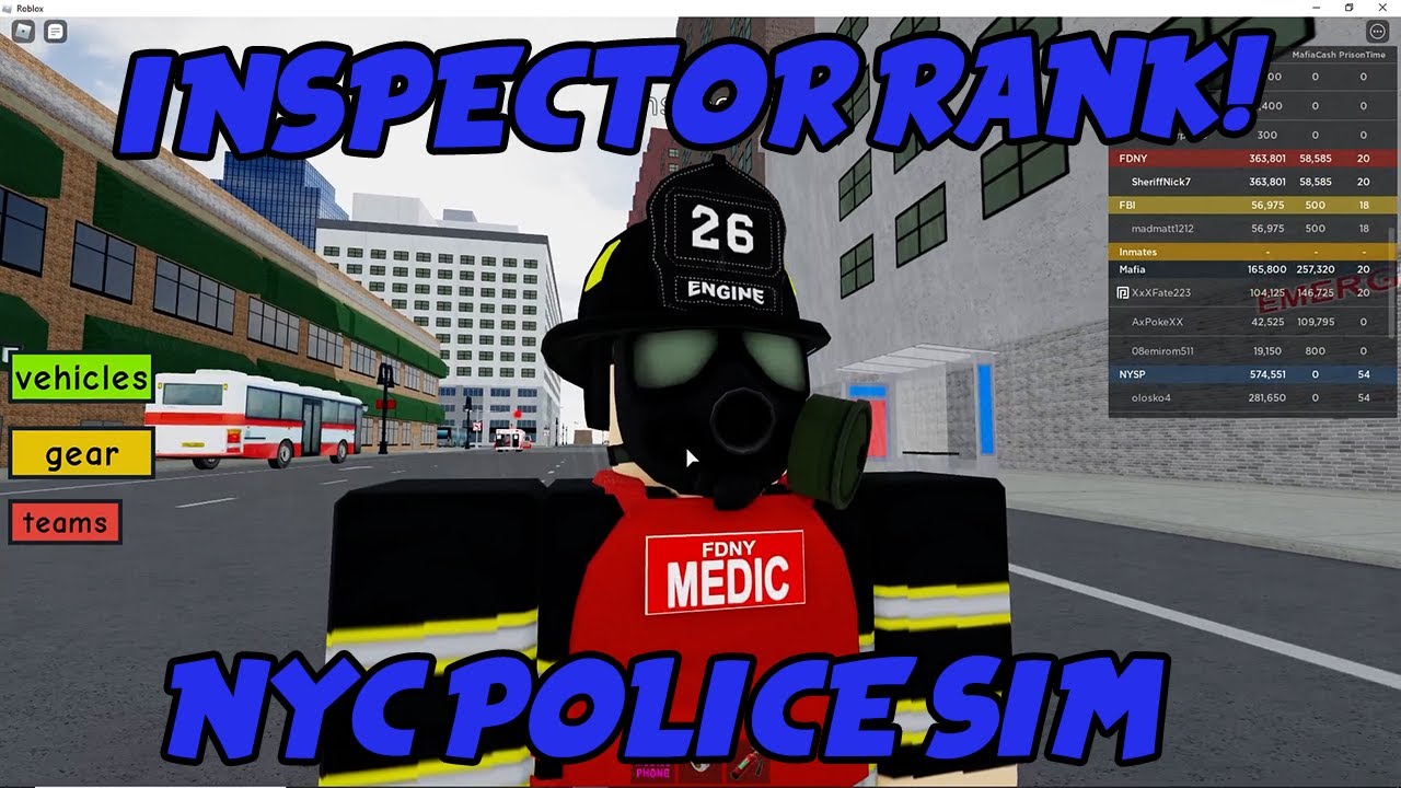 Inspector Rank in Police Sim NYC Finally! Roblox - YouTube