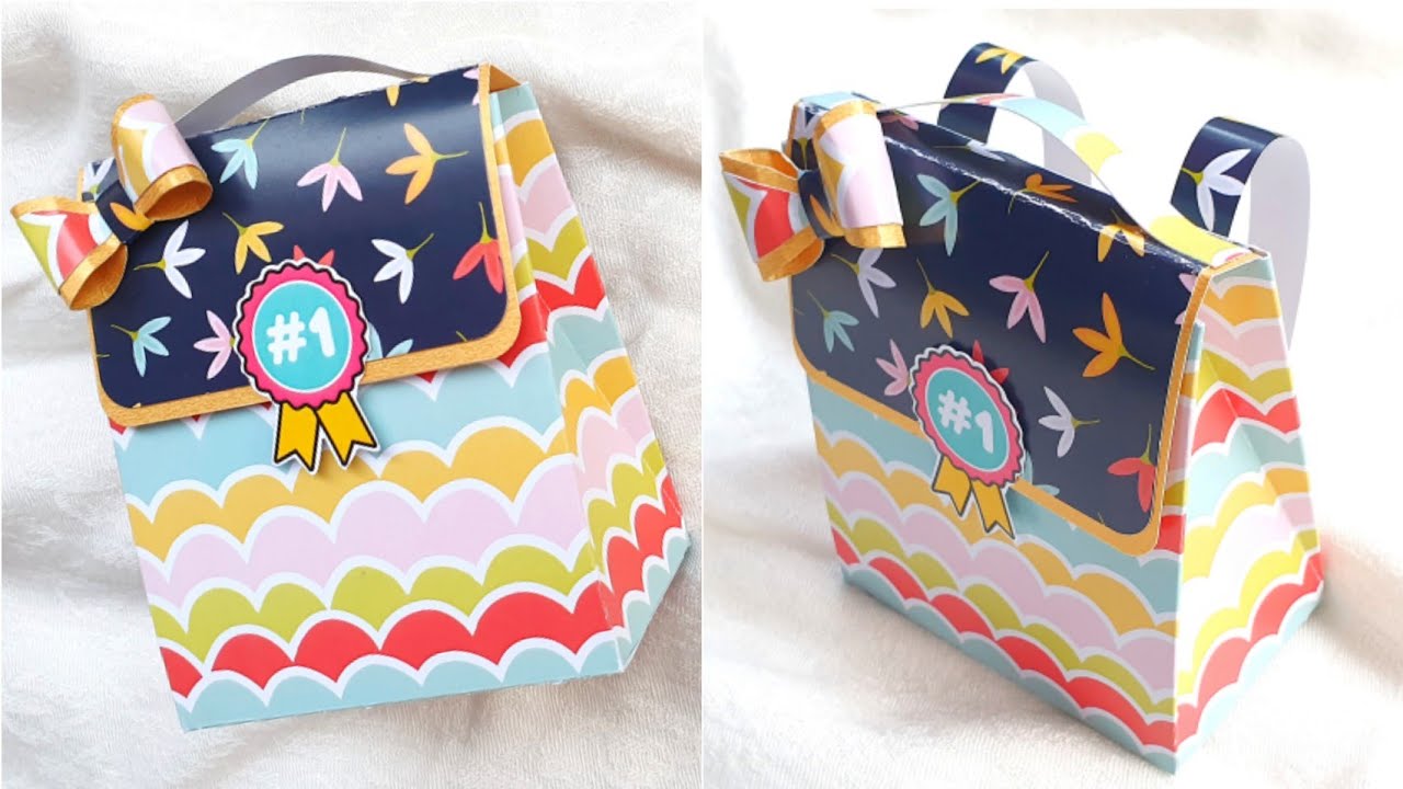 Mini Backpack | Mini Paper Bag | Handmade Gift for Birthday | Return ...