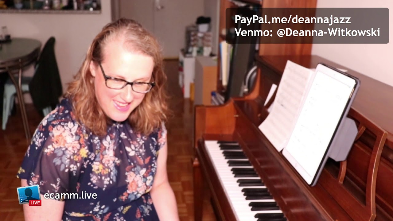 Jazz pianist Deanna Witkowski live stream June 3, 2020 - YouTube
