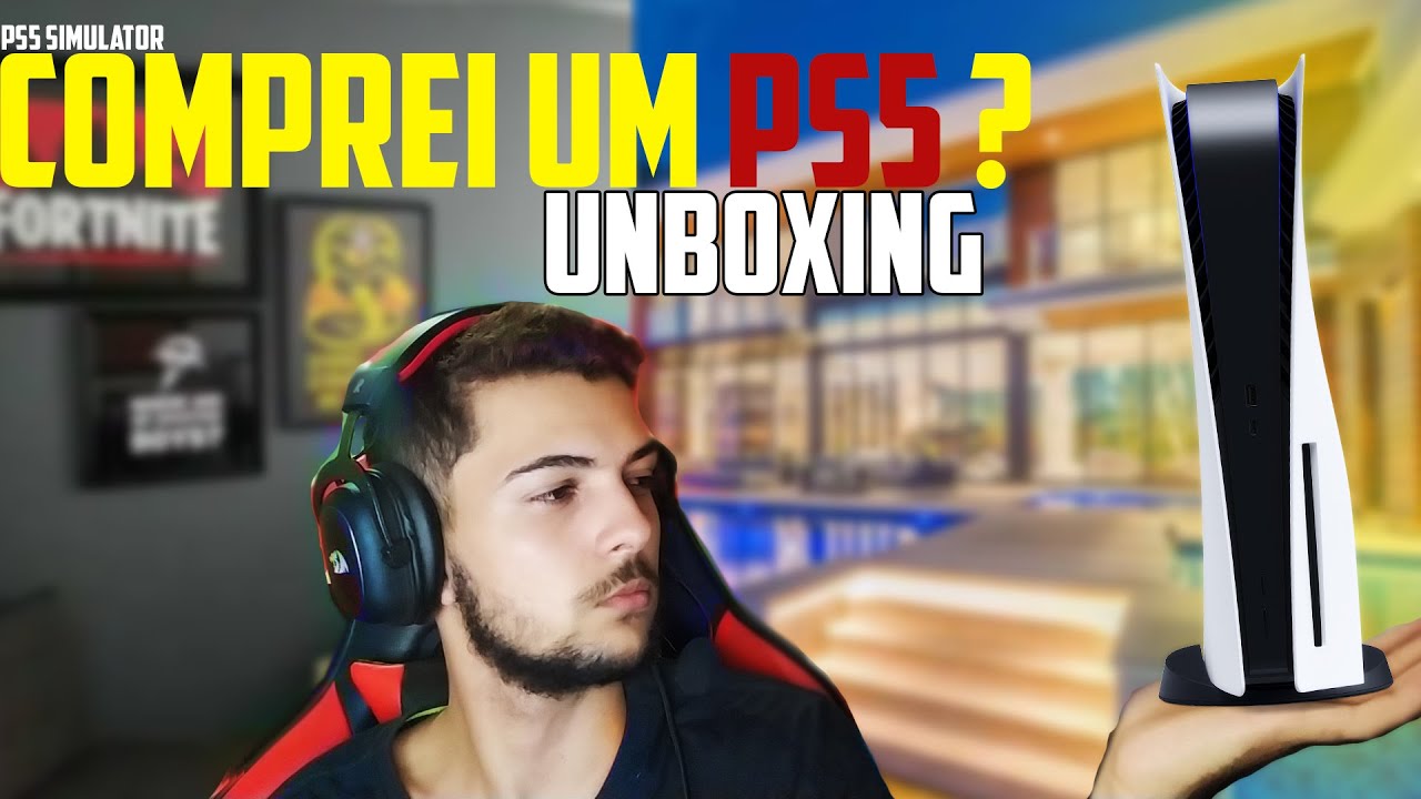 COMPREI UM PS5 - UNBOXING Ps5 simulator - YouTube