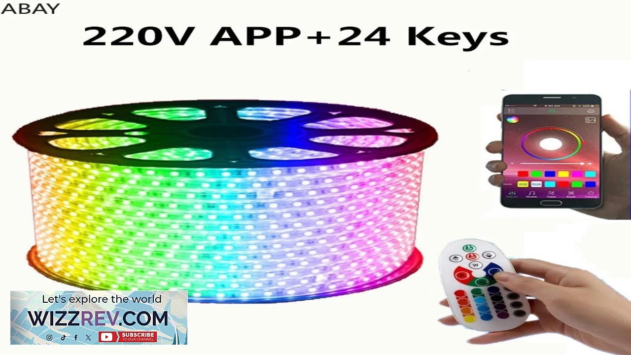 100M luces led strip 220v Outdoor garden led strips 220 V RGB Review ...