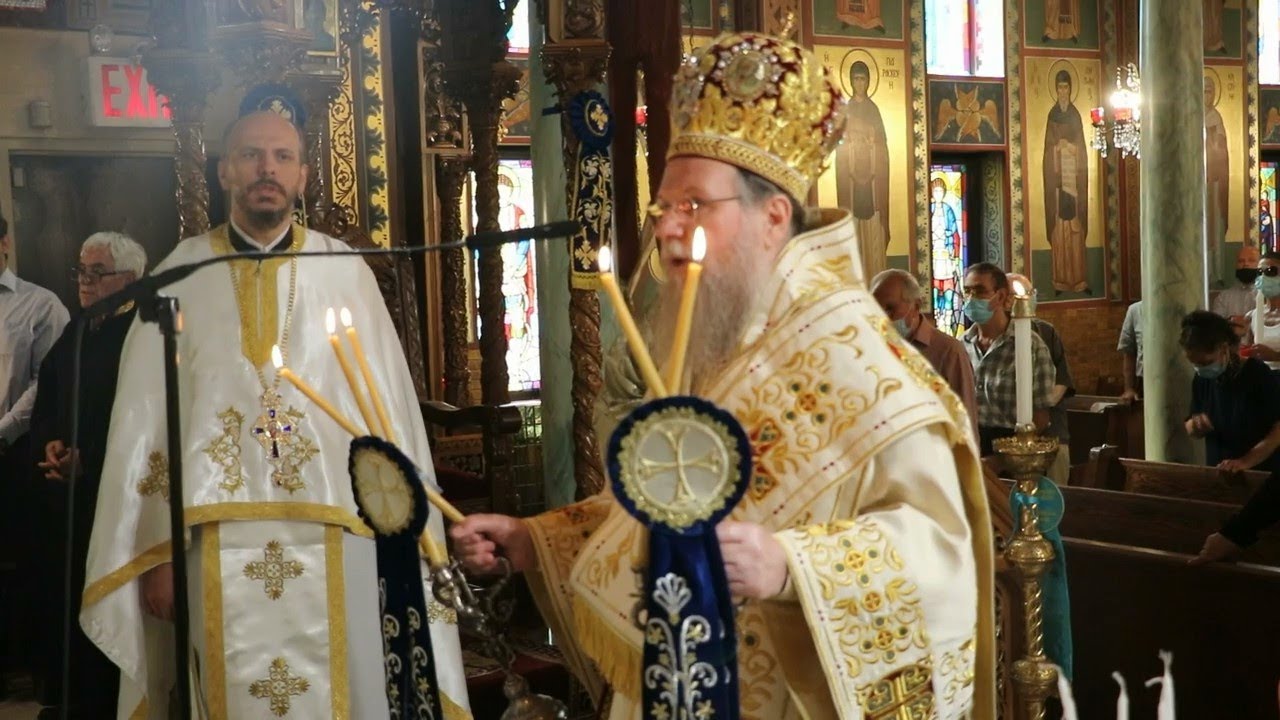 Αρχιερατική Θεία Λειτουργίας Μνήμης Οσίας Ειρήνης Χρυσοβαλάντου (Τρίτη ...