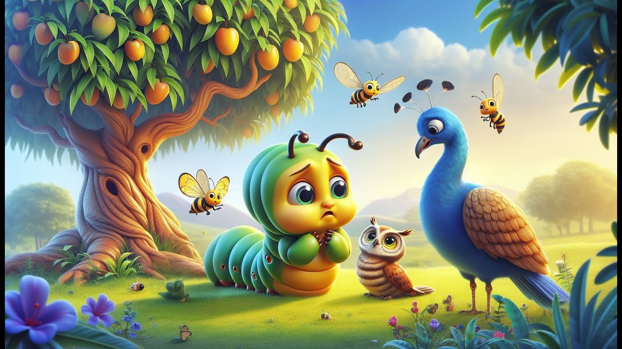 The Sad Caterpillar | Kids Moral Stories | GoodNight Tales - YouTube