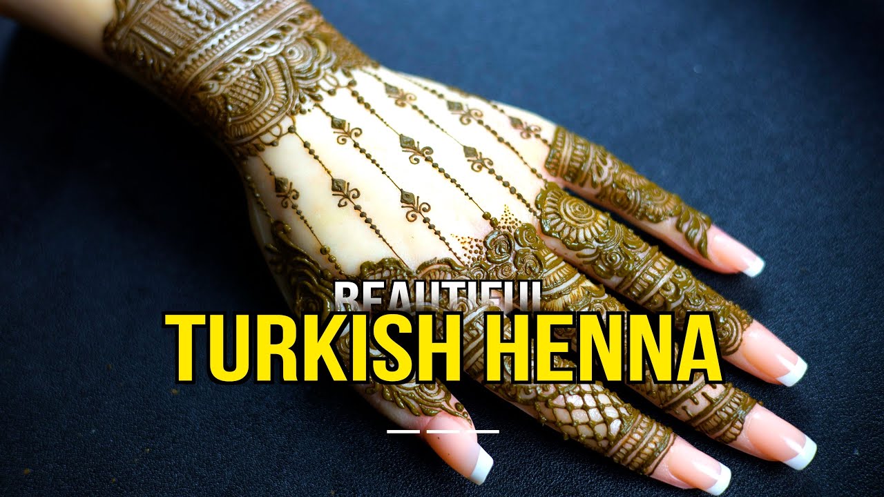 Turkish henna design - YouTube