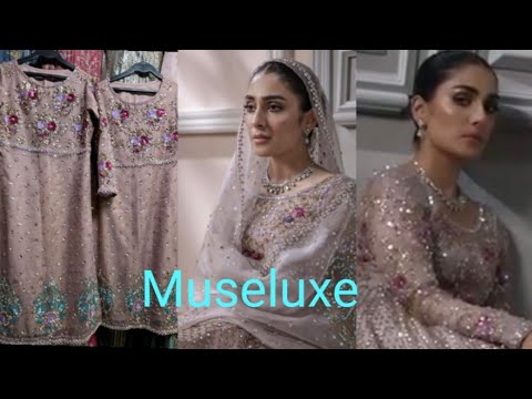 How to Design Party wear from Museluxe ||Sitara Hand Embroidery🪡 Dress ...