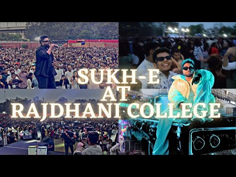 Rajdhani College Fest 2023 | Sukhe live performance | sukhi concert ...
