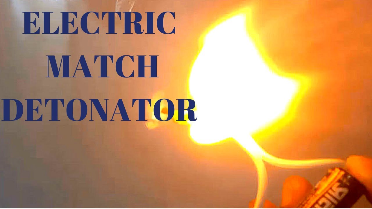 How to Make an Electric Match Detonator Electric Match - YouTube