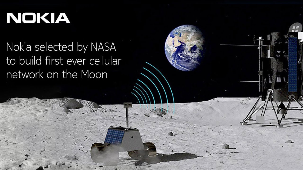 NASA picks Nokia to build moon's first 4G network - YouTube