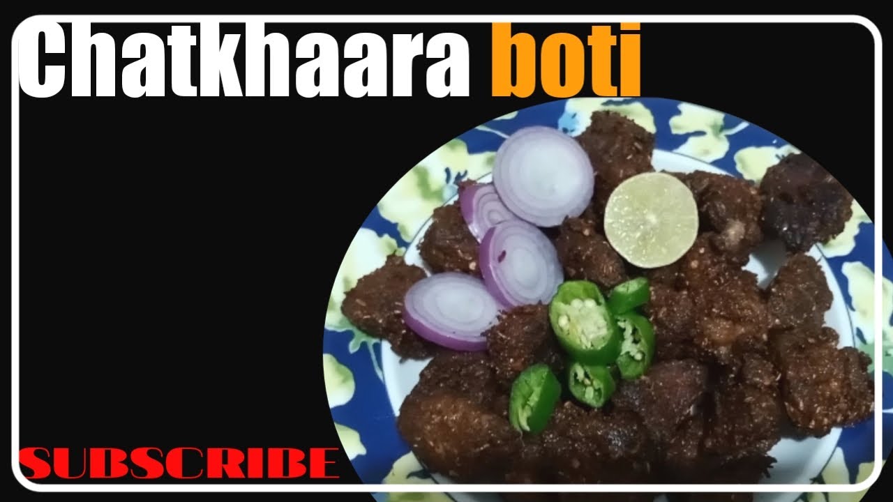 how to Cook chatkhara boti : recipe : - YouTube