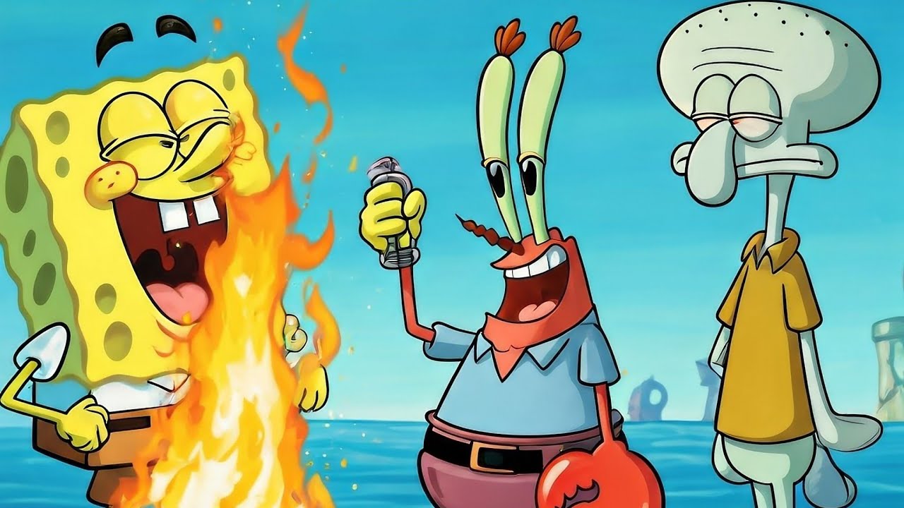 SpongeBob Get Cooking - Fastest BBQ Underwater - YouTube