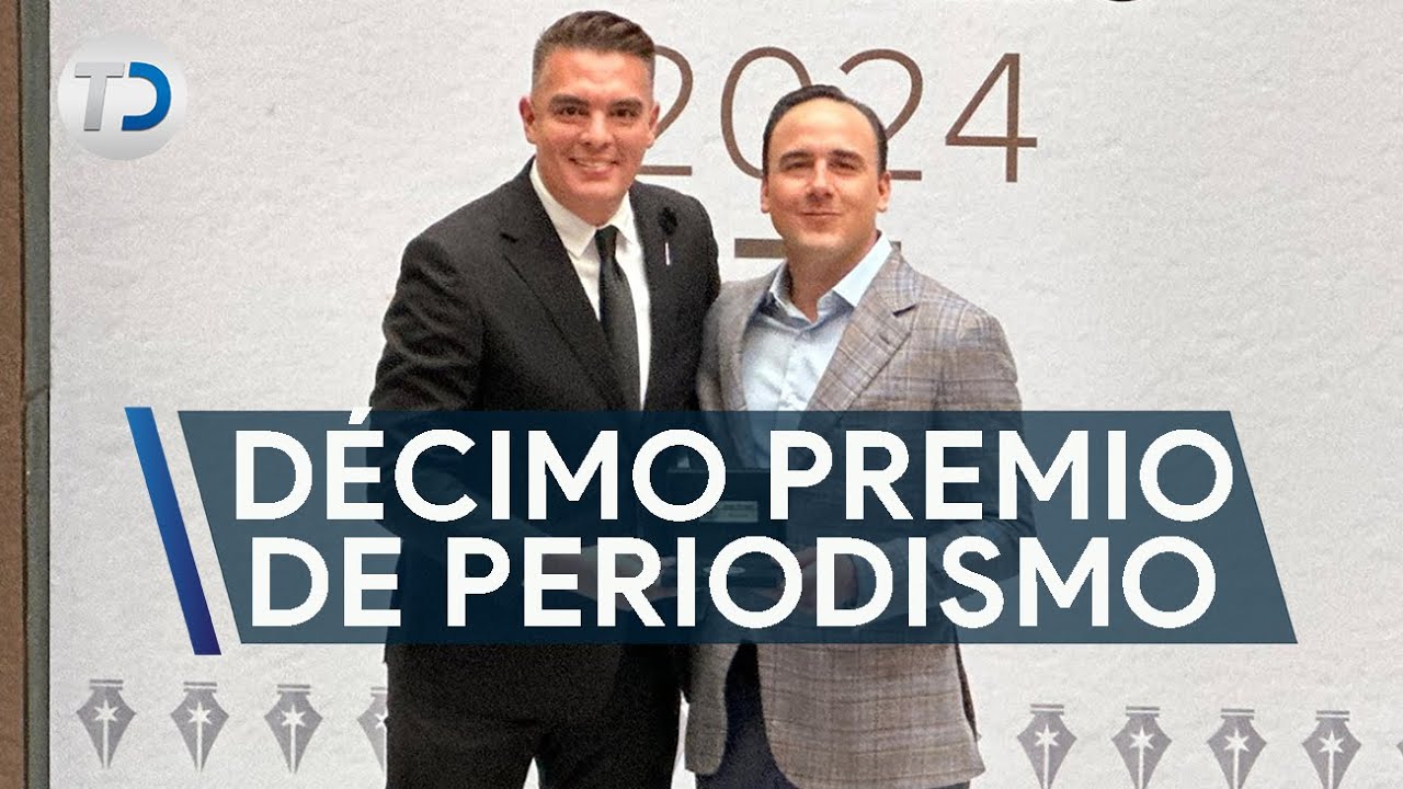 Ángel Carrillo recibió su décimo premio estatal de periodismo - YouTube