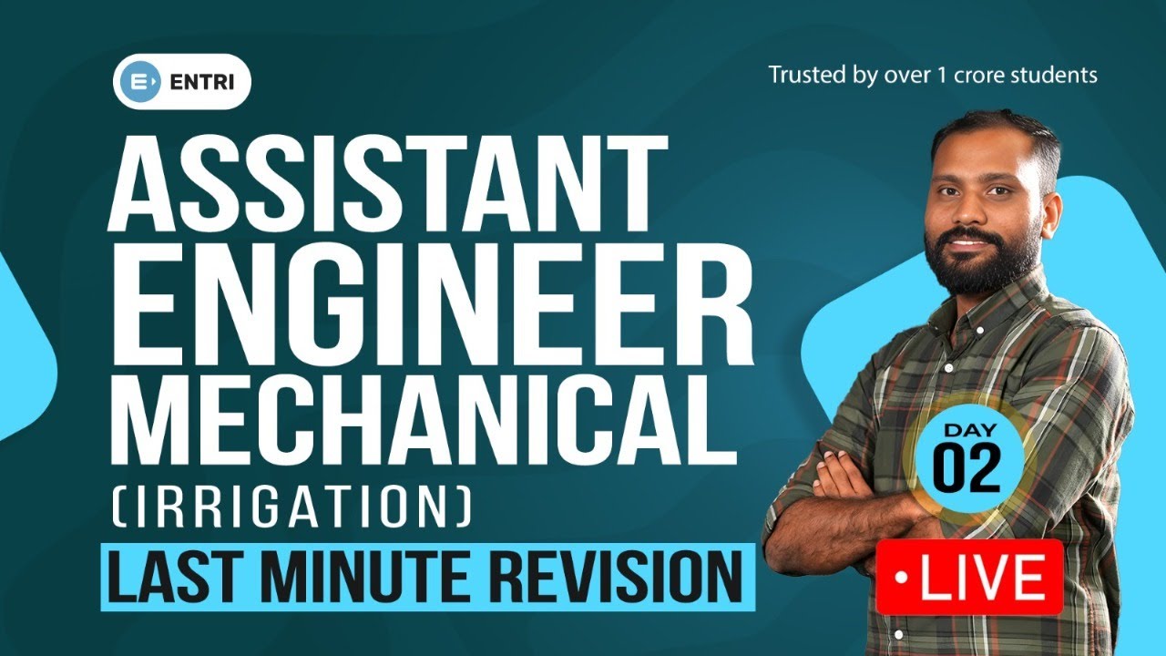 Assistant Engineer Mechanical ( Irrigation ) | Last Minute Revision ...