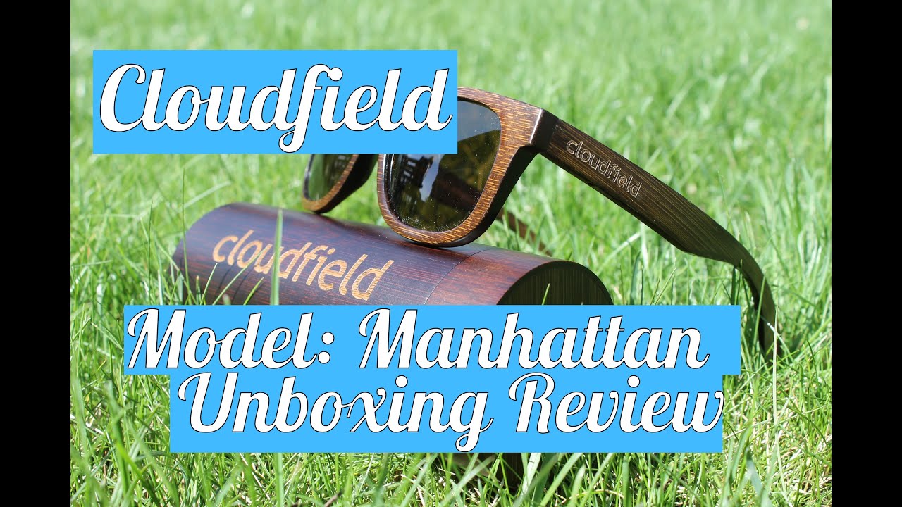 Unboxing review of wooden sunglasses - Cloudfield. Model: Manhattan ...