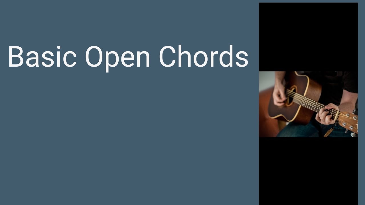 How to play basic open chords|beginners lesson| - YouTube