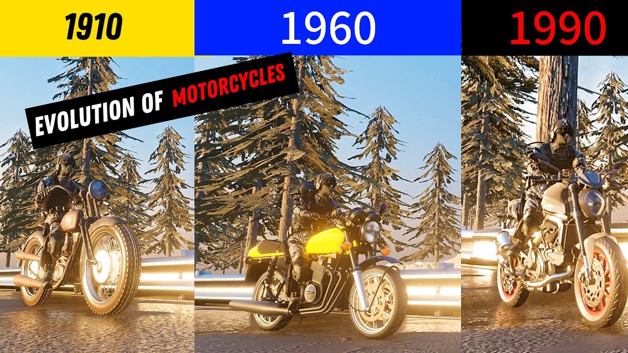 EVOLUTION OF MOTORCYCLE 4K 🏍️/Motorcycle Evolution Comparison Summary ...