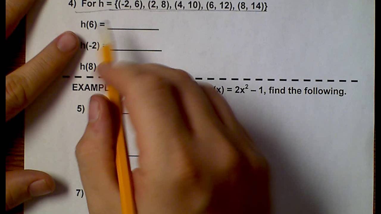 Algebra 1 (Topic 6-3) Functions - YouTube