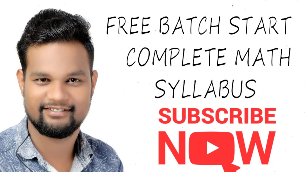 Mathematics Syllabus for all competition exam - YouTube