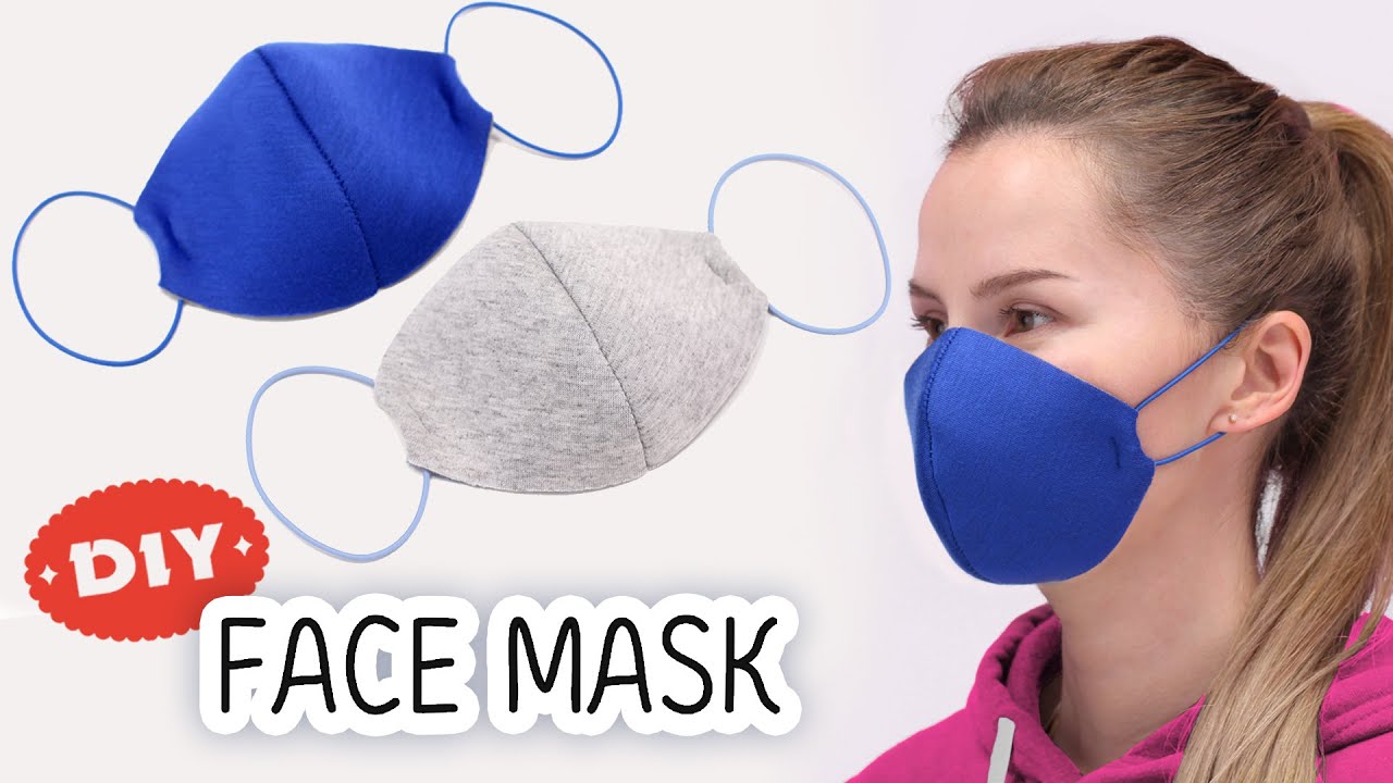 DIY FACE MASK No Sewing Machine | Make Fabric Face Mask at home | Easy ...