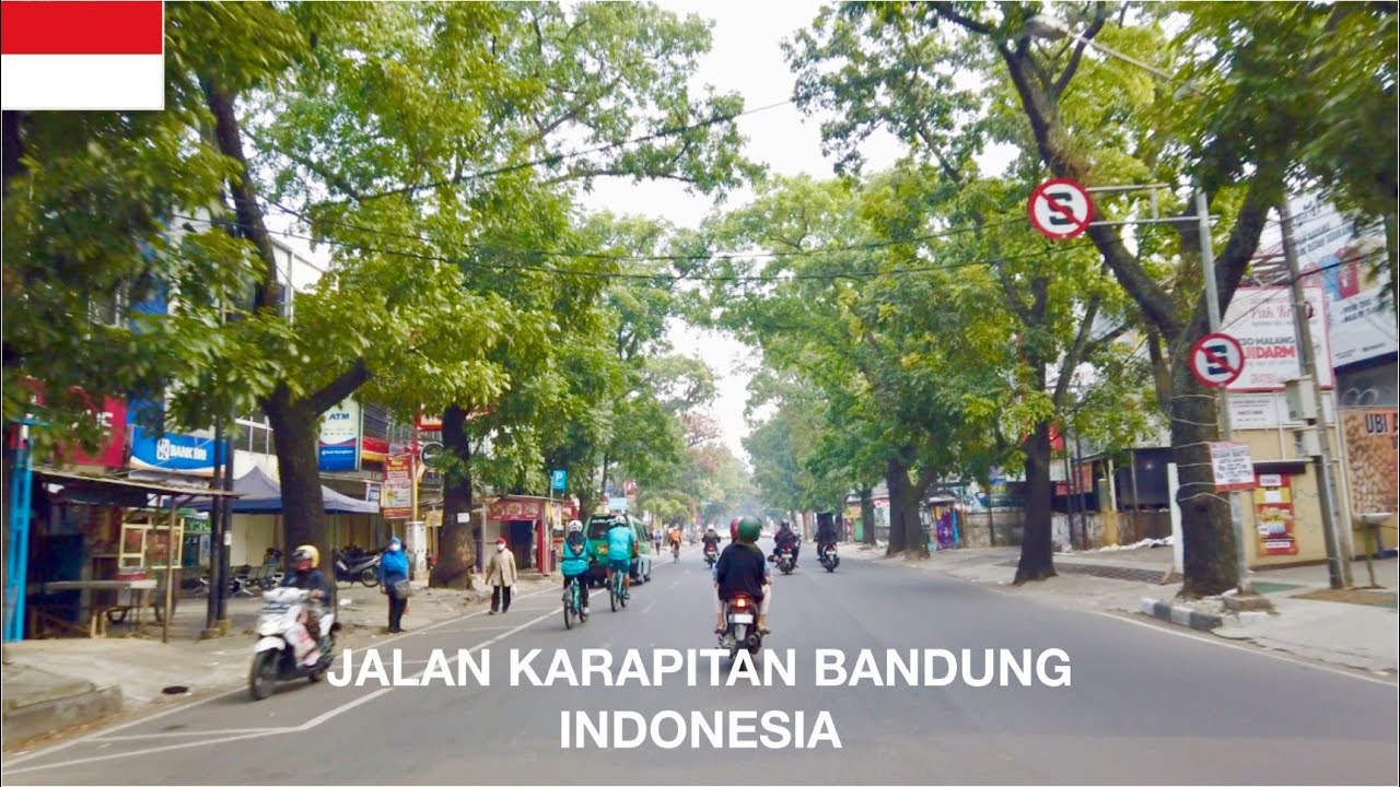 Bandung Street View in Indonesia [4K] Motovlog Tegalega - Jalan Moch ...