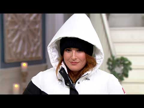 MIND BODY LOVE by Peace Love World Water-Resistant Puffer Jacket on QVC