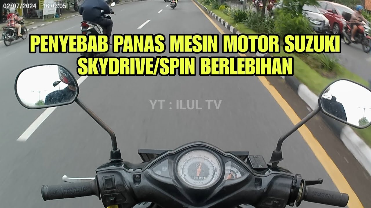 PENYEBAB SUHU PANAS MESIN SUZUKI SKYDRIVE BERLEBIHAN - YouTube