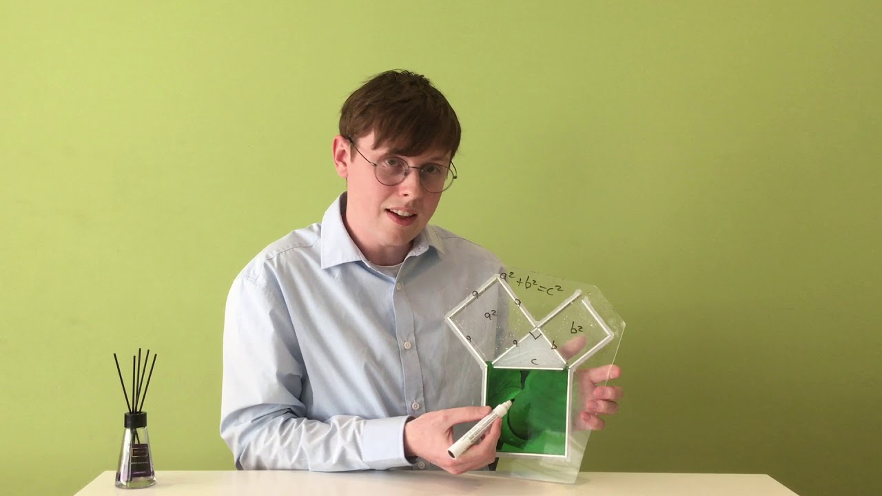 Using a manipulative to demonstrate Pythagoras' theorem. - YouTube