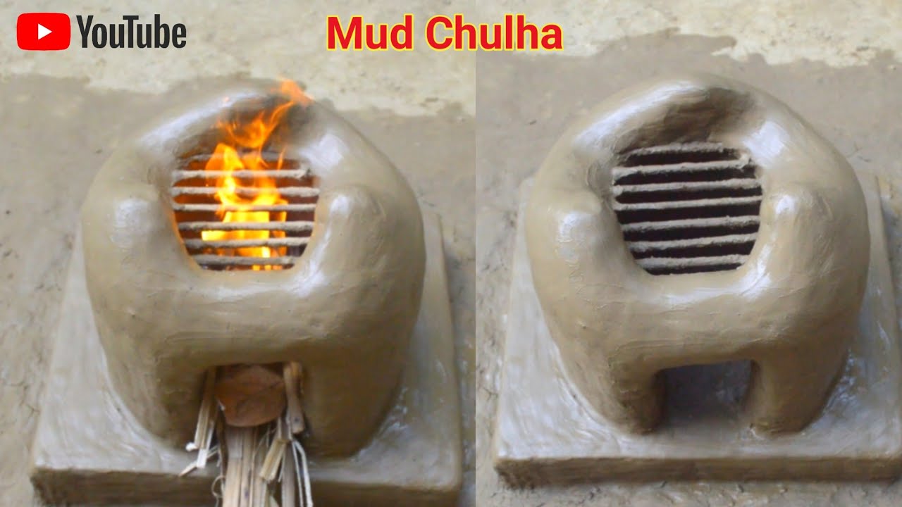 How to make Traditional mud chulha | Mitti ka chulha | village Kitchen ...