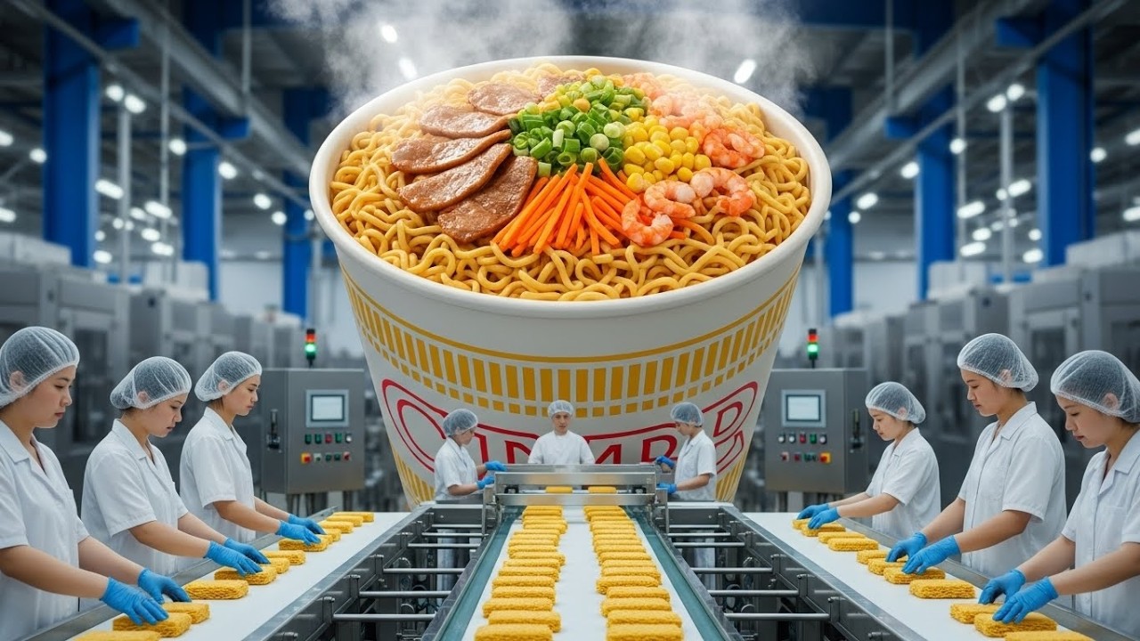 Inside the Nissin Cup Noodle Factory: From Wheat Farm to Billions of ...