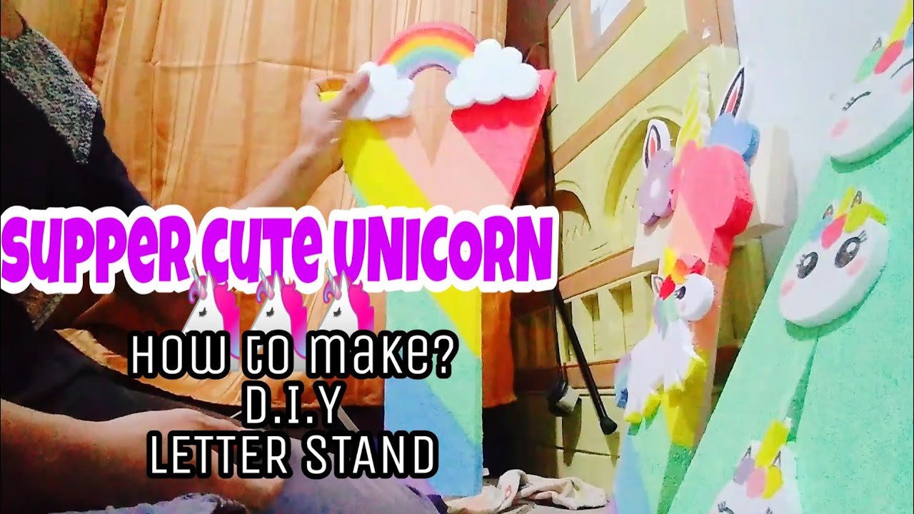 D.I.Y UNICORN | LETTER STAND | FOR BIRTHDAY DECORATIONS - ONLINE ...