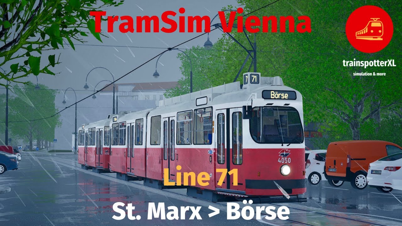 TramSim Vienna | Line 71 - St. Marx to Börse | SGP E2 | #8 - YouTube