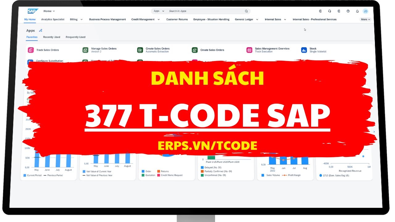 Danh sách 377 Tcode SAP - Transaction code ERP SAP - ERPS.VN - YouTube