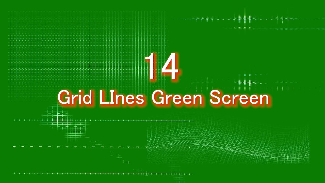 14 Grid Scan Lines Green Screen (( Overlay )) - YouTube