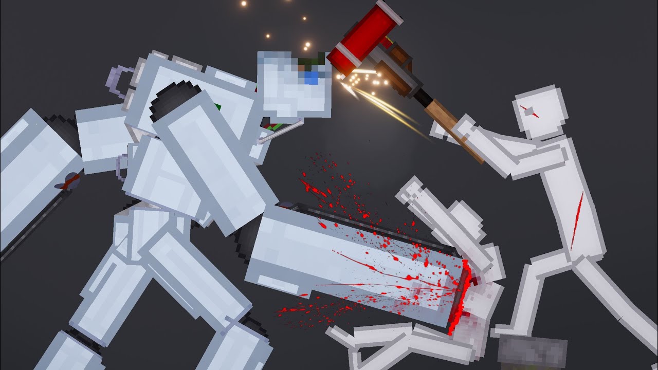 Upgraded Android Vs People In People Playground (8) - YouTube