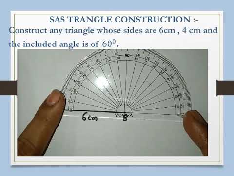 6 STD VII MATHS REVISION OF UNIT 10 CONSTRUCTIONS OF TRIANGLES 10 2 SAS ...