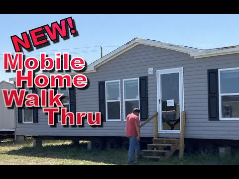 Inspecting A BRAND NEW 5 Bedroom Mobile Home! - YouTube