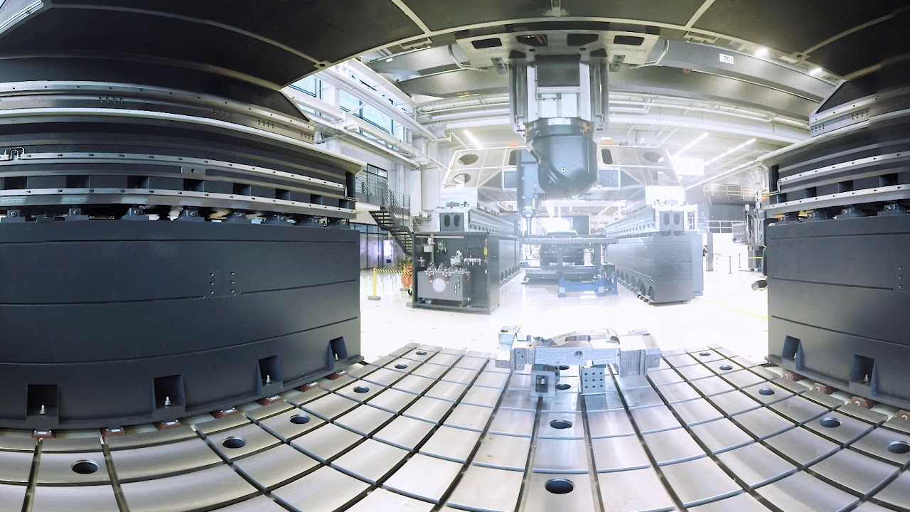 DMU 600 Gantry linear - virtual reality 360° - YouTube