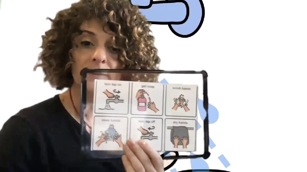 Telespeech working on sequencing, following directions using visual aid ...