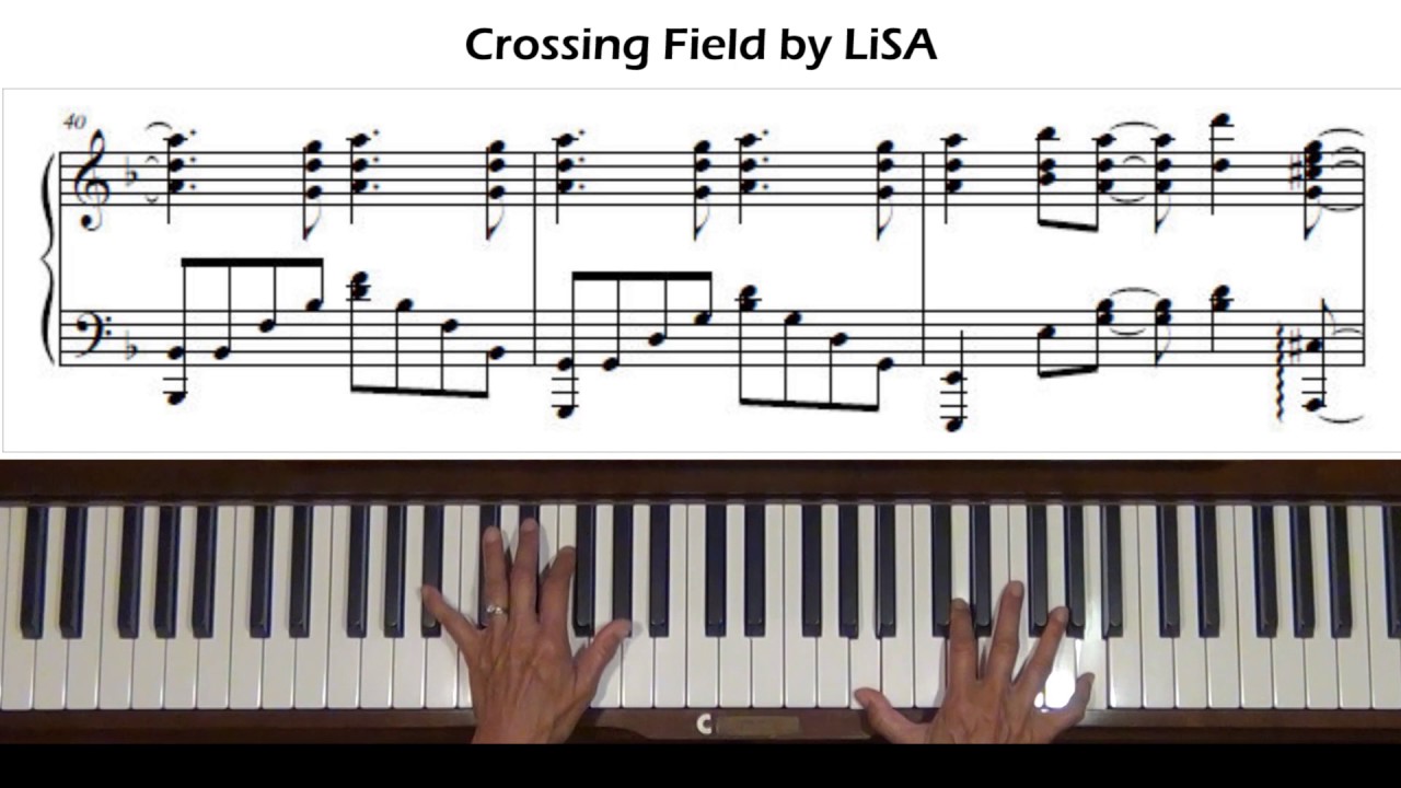 Crossing Field by LiSA Sword Art Online OP Piano Tutorial - YouTube