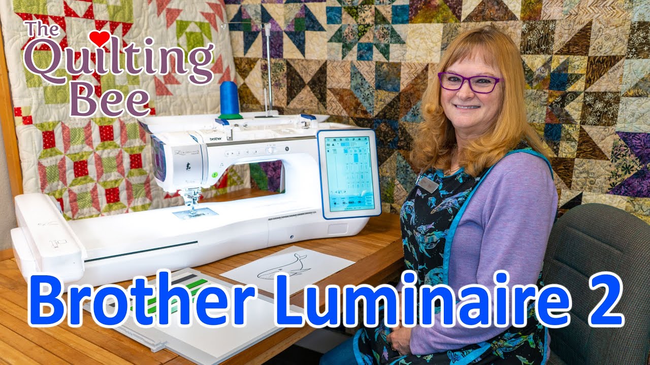 Brother Luminaire 2 IQ Designer Tutorial with Joy - Embroidery Demo ...