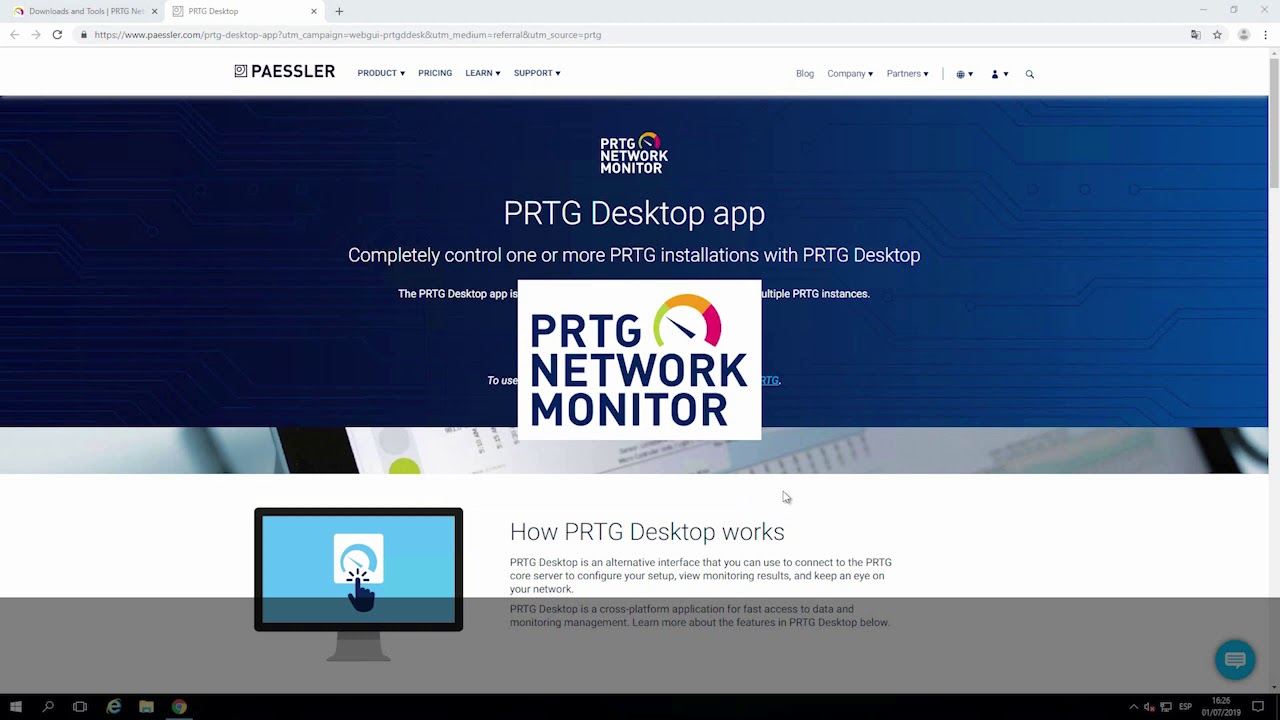 Cómo instalar el nuevo PRTG Desktop en 2 minutos - YouTube