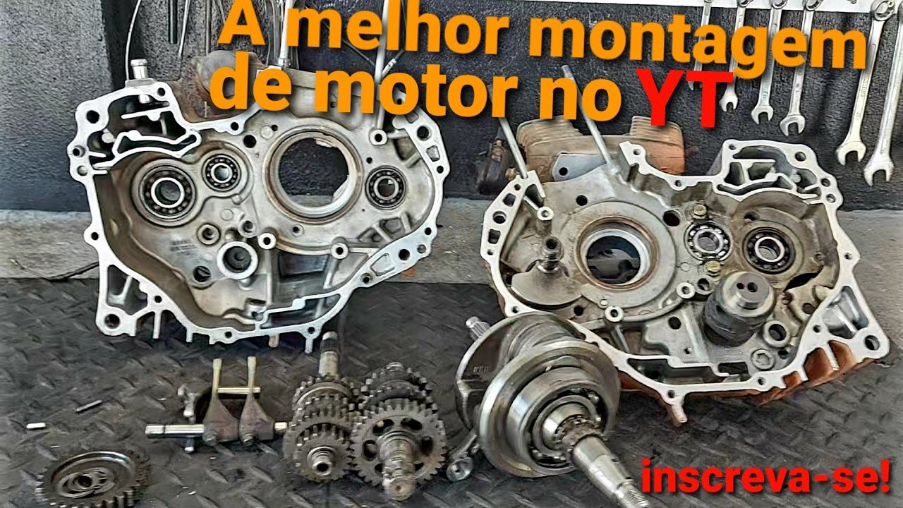 Como montar parte de baixo do motor titan 150 como vc nunca viu no ...